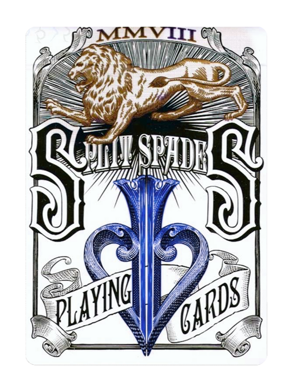 SPLIT SPADES (First Edition) Playing Cards by DAVID BLAINE (Blue ...